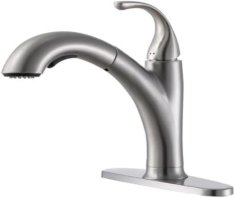 Moen Brecklyn Glacier White One-Handle Single-Hole Kitchen Faucet with ...