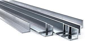Fabal Aluminium Extruded Angle 50mm x 50mm x 3mm, 250mm Length, 90 ...