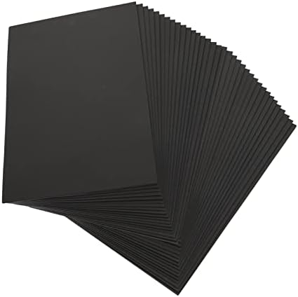 YOUNTHYE 100 Sheets A3 Black Card, 250GSM Thick Art Paper Cards for ...