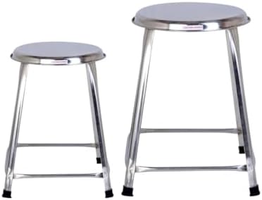 Lifetime Stools 18 inch Stainless Steel Stool for Sitting, Round Shape ...