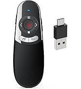 USB C Presenter, Kabellose 2.4 GHz Powerpoint Fernbedienung, Pointer ...