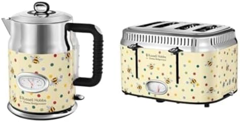 Russell Hobbs Emma Bridgewater Bumble Bee & Polka Dot Kettle & 4 Slice ...