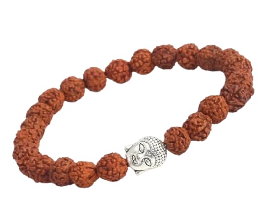 Buy Galaxy Gems Rudraksha Buddha Bracelet Natural Rudraksha Bracelet ...