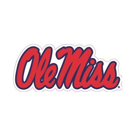 Amazon.com: 4 Inch Ole Miss M Logo Decal University Mississippi Rebels ...