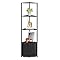 Amazon.com: VASAGLE Corner Shelf with Storage, Corner Storage Cabinet ...