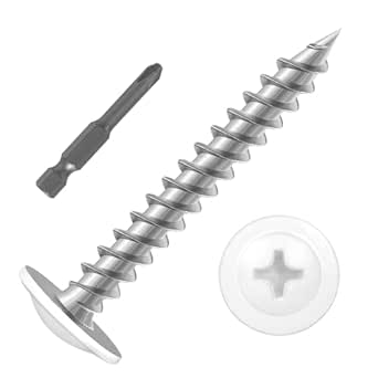 #8 x 1-1/2" (80 PCS) Modified Truss Head Wood Screws, Phillips Drive ...