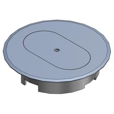 Carlon E97DSS Round Cover, Diameter: 5", Type: Duplex Receptacle, Non ...