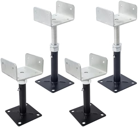 Amazon.com: YXGJDP 4 Pack U-Shaped Floor Jack for 4x2, 4x4, 4x6 Joists ...