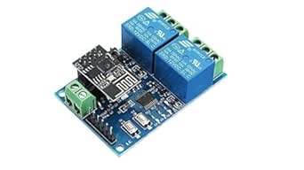 Techtonics ESP8266 ESP-01 WiFi 12V 2 Channel Relay Module IOT Smart Home Remote Control Switch ...