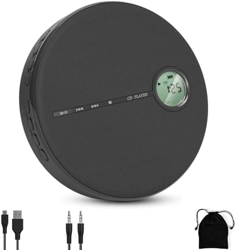 Portable CD Player with Bluetooth, Rechargeable CD Music Player ...
