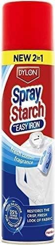 Dylon Spray Starch with Easy Iron 2 in 1 (pack of 12 x300ml) : Amazon ...