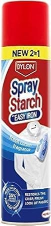 Dylon Spray Starch with Easy Iron 2 in 1 (pack of 12 x300ml) : Amazon ...