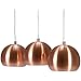 Invicta Interior 22975 Hängeleuchte Copper Ball 3er, höhenverstellbar ...