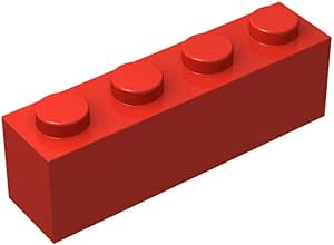 Amazon.com: Classic Brick Block Bulk, Red Bricks 1x4, Building Bricks ...