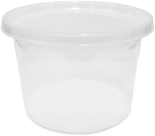 48 Count 16oz Deli Food Containers Sets with Lids, Heavy-Duty, Food ...