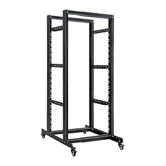 Amazon.com: 4-Post Adjustable 27U Mobile Open Frame Server Rack, 19in ...