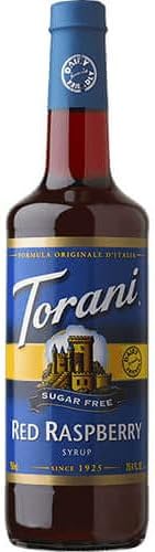 Amazon.com: Torani Sugar Free Red Raspberry Syrup, 750ml Bottle ...