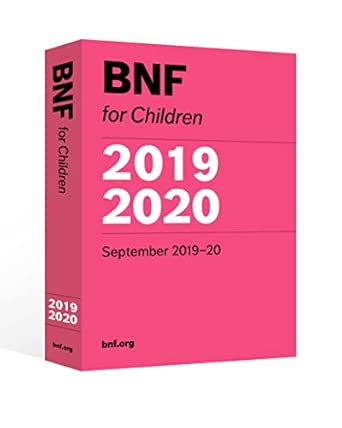 BNF for Children (BNFC) 2019-2020: Amazon.co.uk: Paediatric Formulary ...