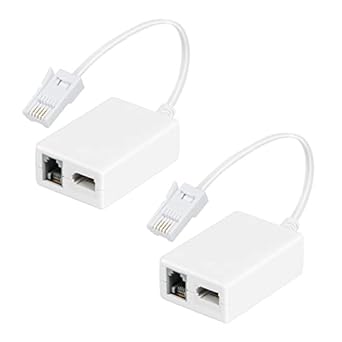 Uvital Microfilter Splitter for Landline, Broadband Modem, BT Plug to ...