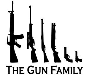 BD USA Gun Family Decals, Decal Sticker Vinyl Car Home Truck Window ...