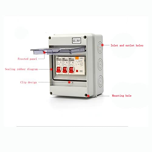 Nimoa Consumer Unit, 2 Road Garage Station Wagon User Unit 40A 30mA RCD ...