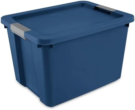 Amazon.com - 20 Gallon Stackable Plastic Storage Bin with Latching Lid ...