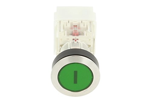 Schlegel 23.000.627 Push Button Stainless Steel, Green Button Cap ...