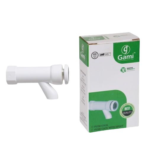 PTMT Push Cock Nozzle Tap with Wall Flange/Plastic Faucet with Wall ...