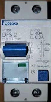 Doepke DFS2 040-2/0,30 RCD 40A 300mA Class AC 2 Pole DFS 2 40-2/0,30 ...