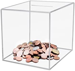 Clear Piggy Bank for Adults kids, Acrylic Money Box Break to Open ...