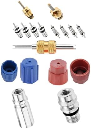 Amazon.com: Mtsooning 17PCS Air Conditioning Valve Core Kit,R134a ...