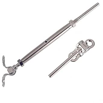 Cable Railing Kit, 1/8" T316 Stainless Steel Wire Railing Tensioner ...