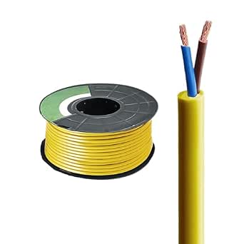 2 Core Electrical Wire 2mm² Round Double Core Cable Pure Copper ...