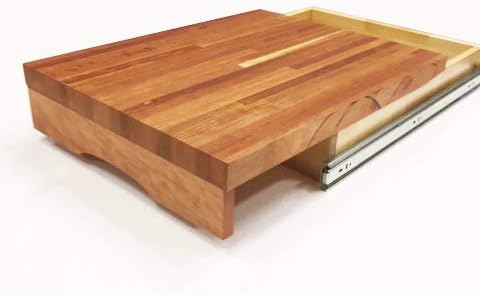 Amazon.com: Pull Out Cutting Board With Soft Close Slides - Butcher ...