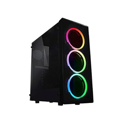 Raidmax NEON Gaming Computer Case with RGB Fans & See-Through Panels in ...