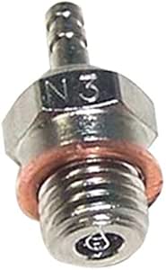 Amazon.com: pizarra N3 Hot Glow Plug for 70117 1/10 1/8 RC Truck Nitro Engine Parts : Toys & Games