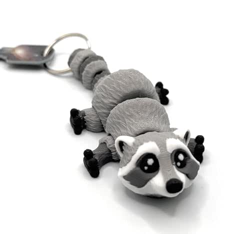 Amazon.com: Articulating 3D-Printed Animal Keychains In Color - Platypus, Opossum, Raccoon ...