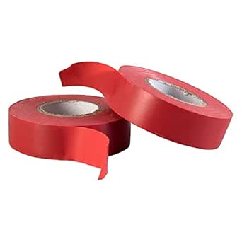GOCABLETIES - Red Electrical Insulation Tape - 19mm x 20m - Heavy Duty ...