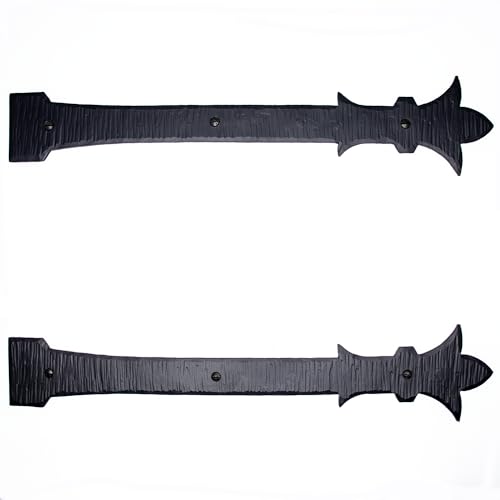 Amazon.com: 2 Pack 16 Inch Black Faux Strap Hinges - Hand Forged Dummy ...