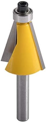 HOHXEN 1/4'' Shank 15 Degree Chamfer & Bevel Edging Router Bit 2-5/8"H ...