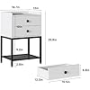 Amazon.com: HOSEOKA Nightstand with Charge Station and USB Ports ...