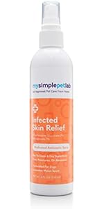 Amazon.com : MySimplePetLab Ketoconazole & Chlorhexidine Dog Spray, Hot ...