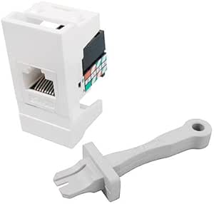 Leviton CI0-0RJ45-BLA Módulo Datos Rj45 Cat 5, Blanco Cien, pack of ...