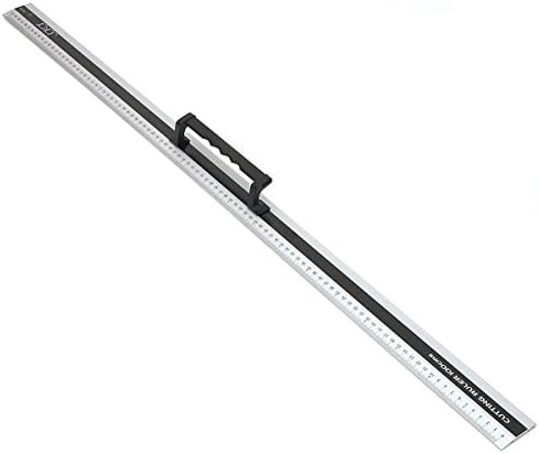 Aluminium Cutting Ruler with Black Grip Handle, 100 cm : Amazon.co.uk ...