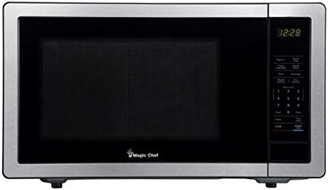 Amazon.com: Magic Chef Stainless Steel 1.1 Cu. Ft. 1000W Countertop ...