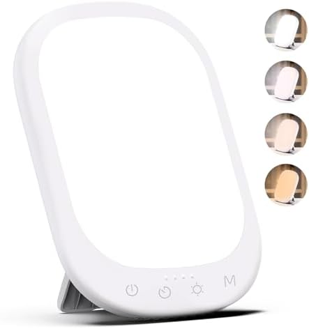 SAD Lamp,10000 Lux SAD Light Therapy Lamp with 4 Color Models,5 ...