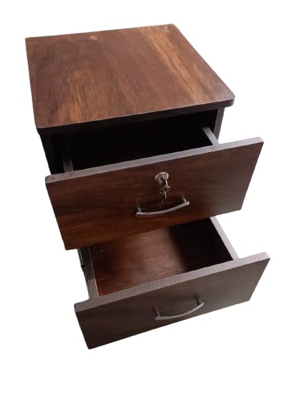 Maple Decor Wooden Bedside Table Box Engineered Wood, Suede Finish ...