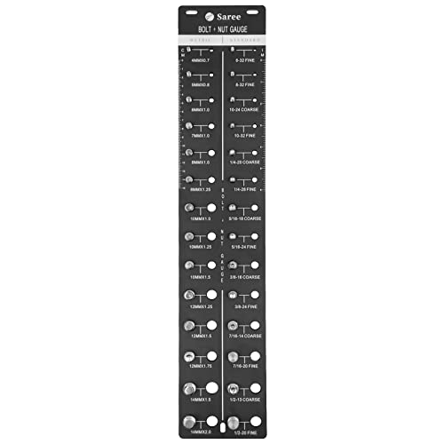 Upgrade Nut and Bolt Thread Checker, Bolt Size and Thread Gauge, Bolt ...