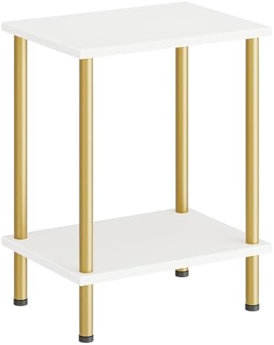 Amazon.com: HOOBRO End Table, Small Side Table, Nightstand with 2-Layer ...