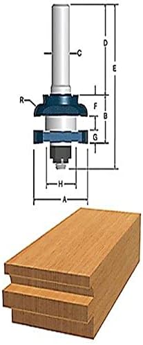 BOSCH 84515M 2-3/4 In. x 5/8 In. Carbide Tipped Table Edge Bit - Table ...
